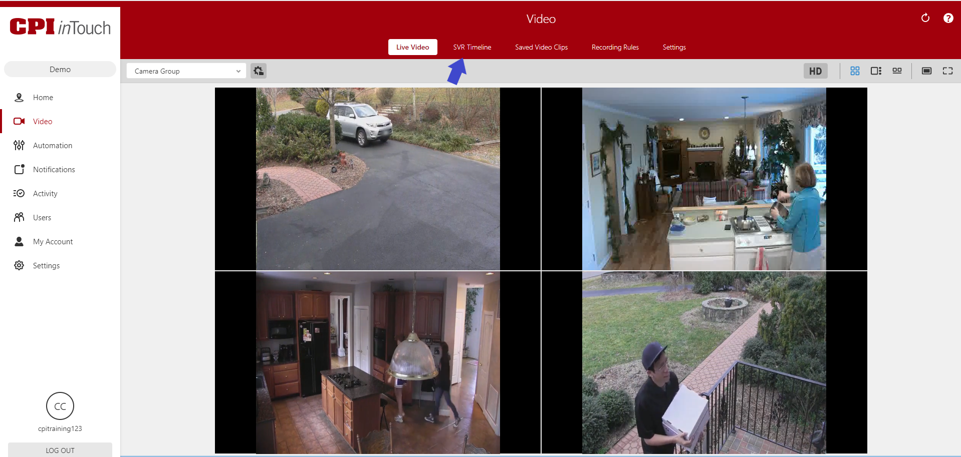 How do I playback footage on my SVR?